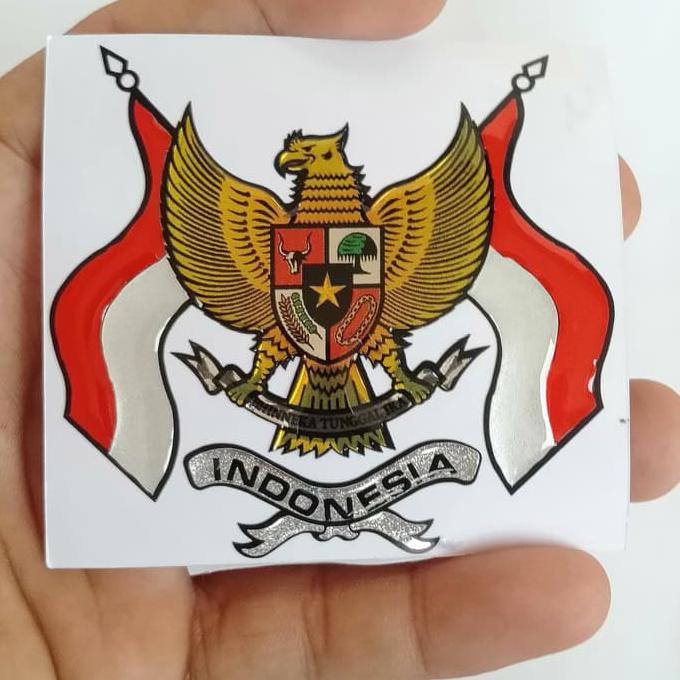 Jual Sticker Timbul Emblem Garuda Merah Putih Kualitas Baik | Shopee ...