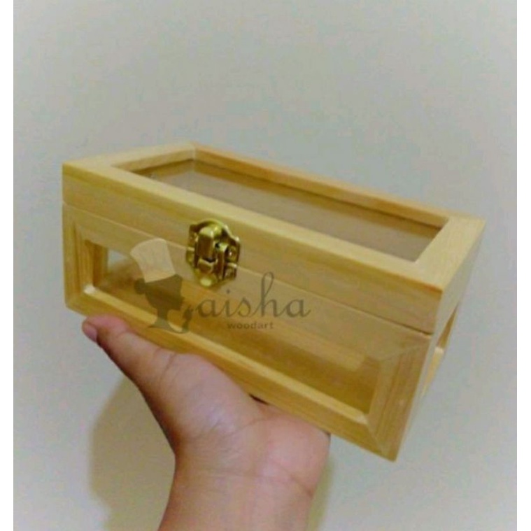 Jual Kotak Perhiasan / Kotak Kayu / Kotak Kaca / Kotak Perhiasan Kayu ...