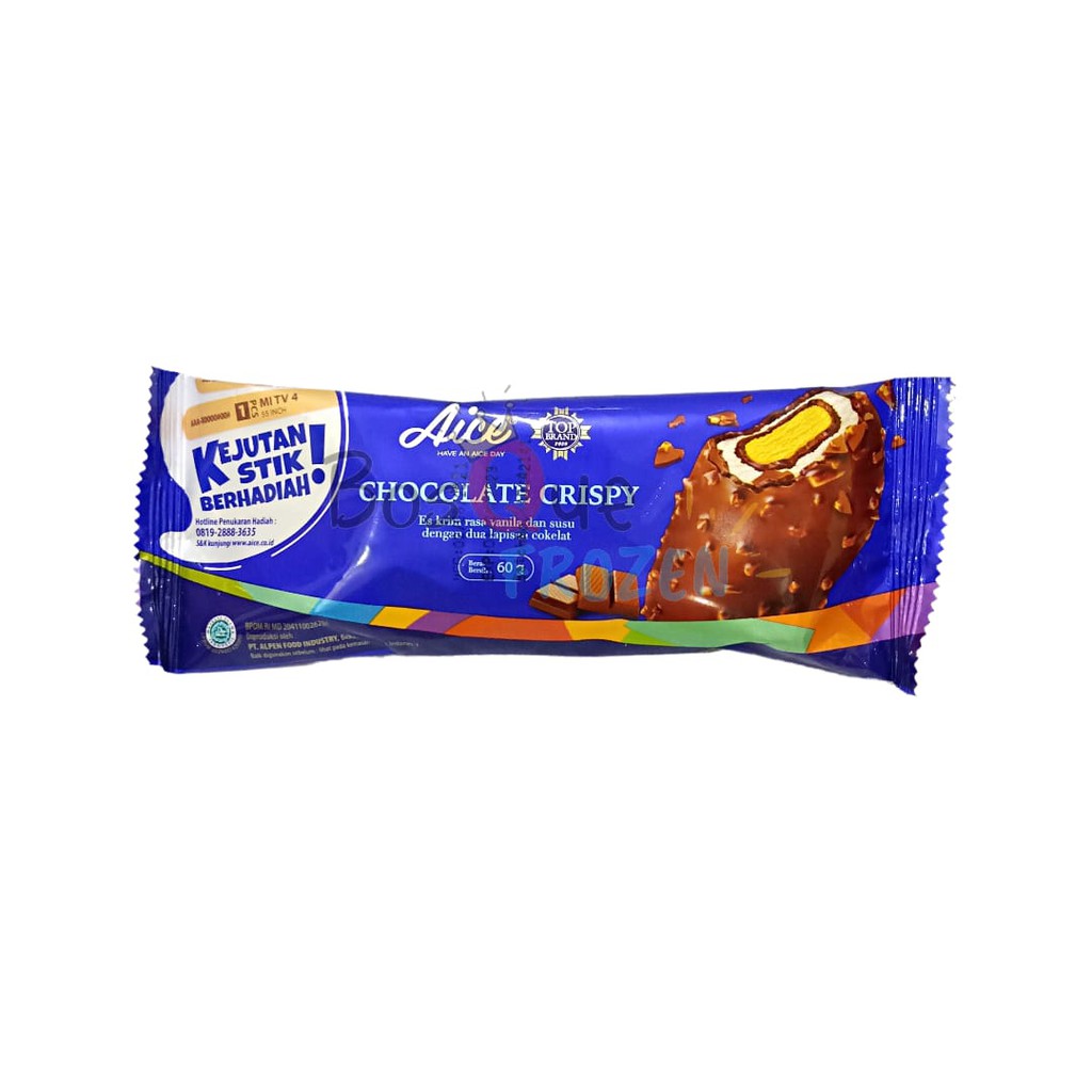 Jual Aice Ice Cream Chocolate Crispy 60 Gr | Shopee Indonesia