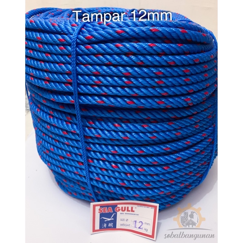 Jual ECER 1 Meter TALI TAMPAR PLASTIK 12MM SEAGULL (HARGA PER 1 METER ...