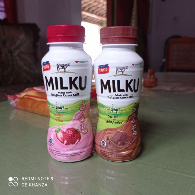 Jual MILKU coklat & strobery 200 ml | Shopee Indonesia