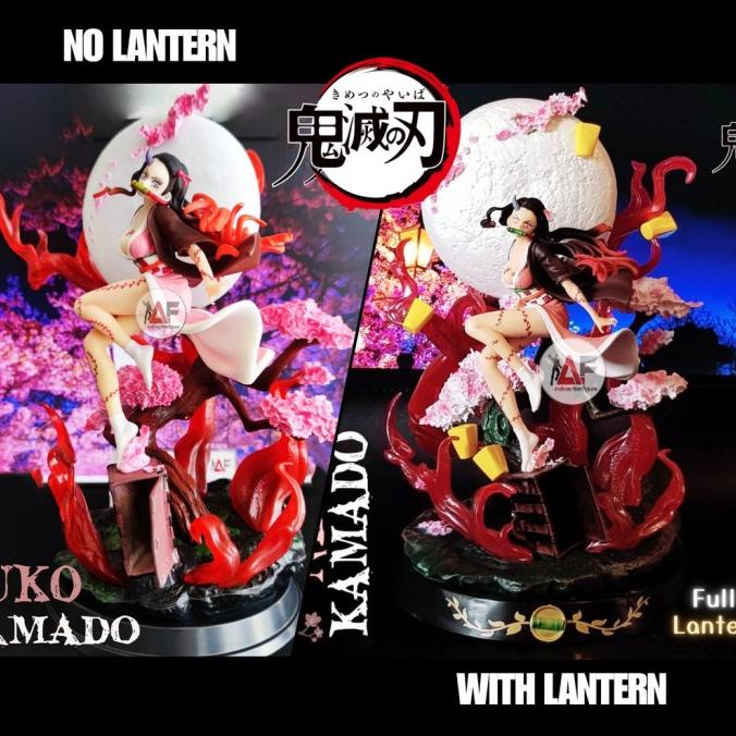 Jual RARE Statue Nezuko Kamado Demon Slayer sakura tree full moon ...