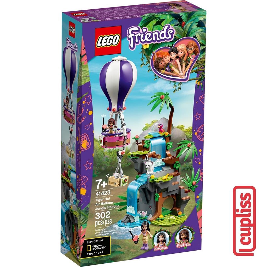 Jual LEGO Friends 41423 Tiger Hot Air Balloon Jungle Rescue | Shopee ...