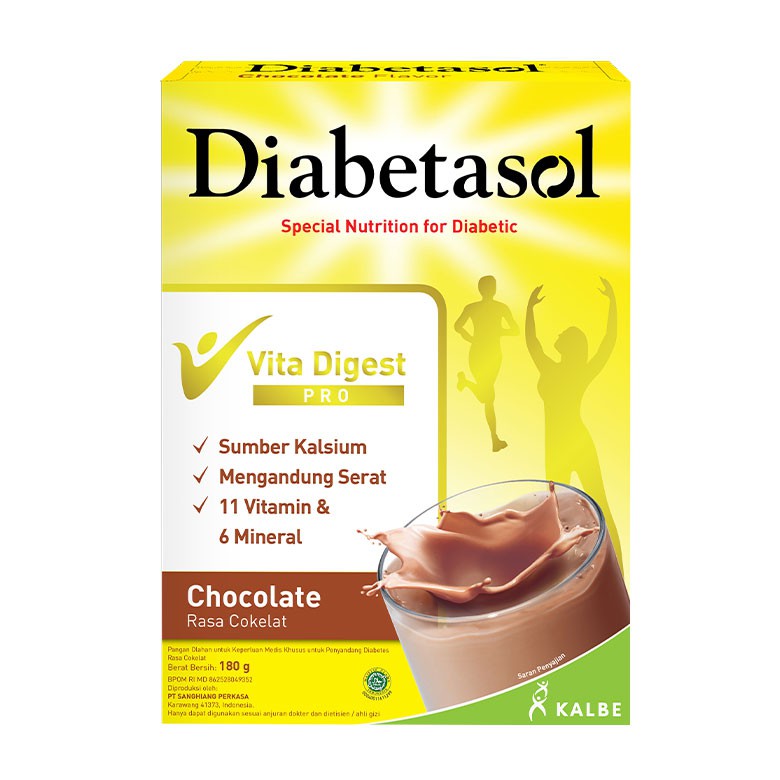 Jual SUSU BUBUK DIABETASOL CHOCOLATE 180 GR | Shopee Indonesia