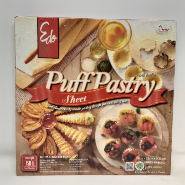 Jual Puff Pastry Sheet EDO / Roti lembar Beku - 750 Gr | Shopee Indonesia