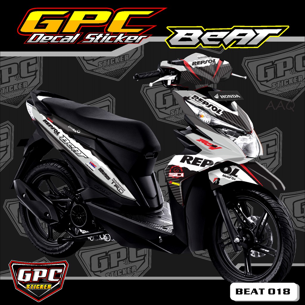 Jual Decal Sticker Honda Beat Fullbody Custom Desain-dekal Beat GPC-018 ...
