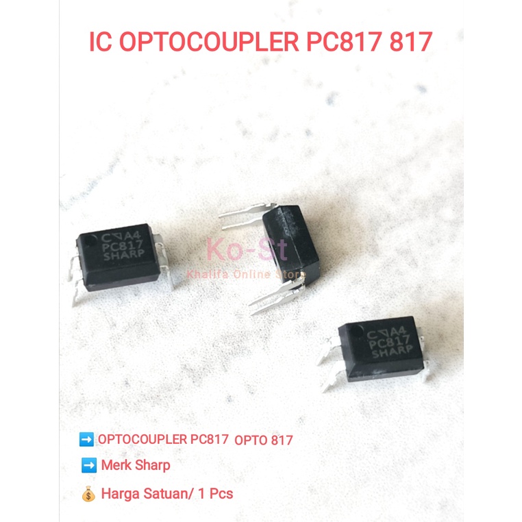Jual PC817B DIP4 PC817-B PC 817 B IC Transistor TR IC output optocouplers Photocoupler DC input ...