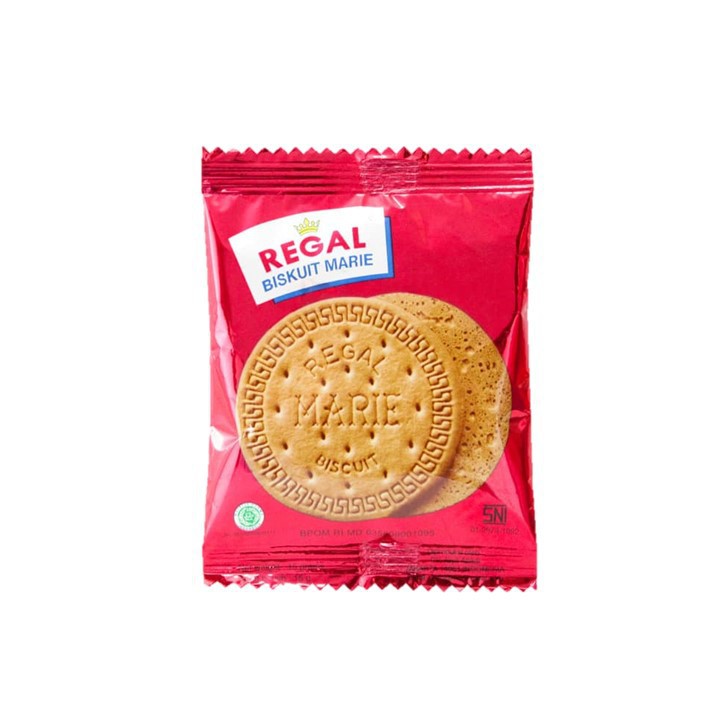 Jual Biskuit Marie Regal Sachet 12gr | Regal Biskuit Marie Rencengan 1 ...