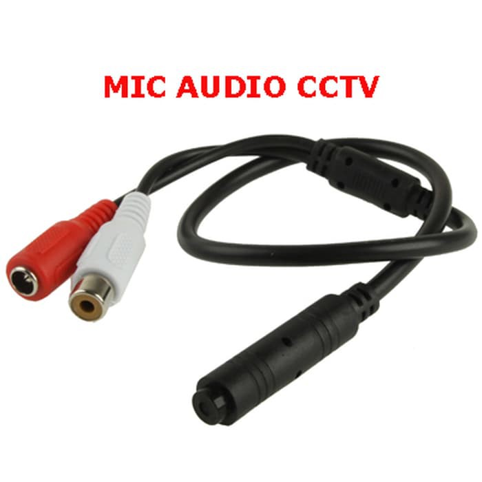 Jual Jual RCA CCTV Audio Mic 12 VDC External Microphone Monitoring ...