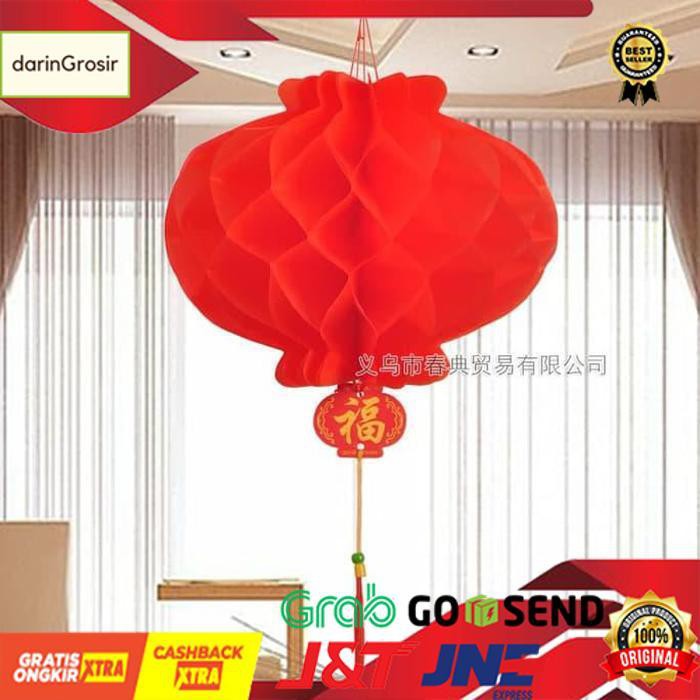 Jual Lampion Lipat Murah Dekorasi Imlek Kertas Lampion Plastik Grosir ...