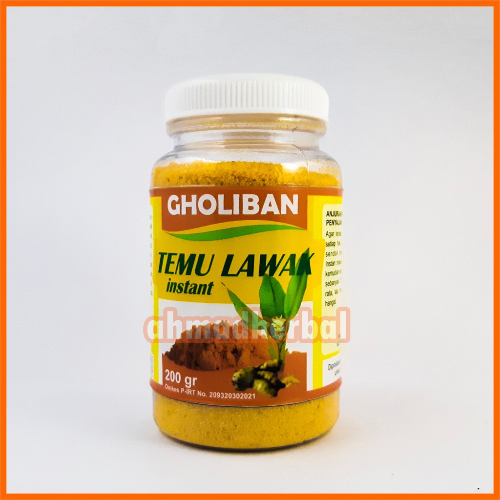 Jual TEMU LAWAK serbuk instan gholiban 200 gram temulawak | Shopee ...