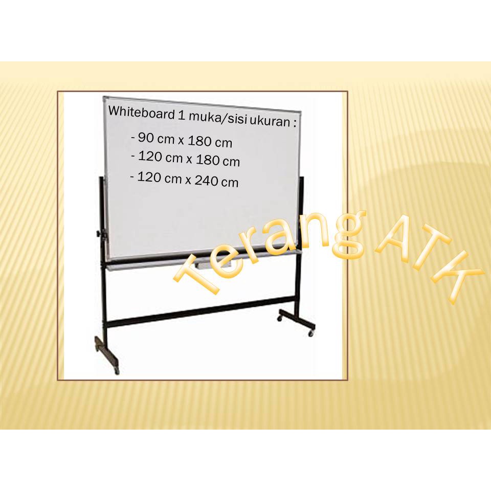 Jual Whiteboard Magnetik Merek Sakura 1 Sisi, Tiang + Roda [variant ...