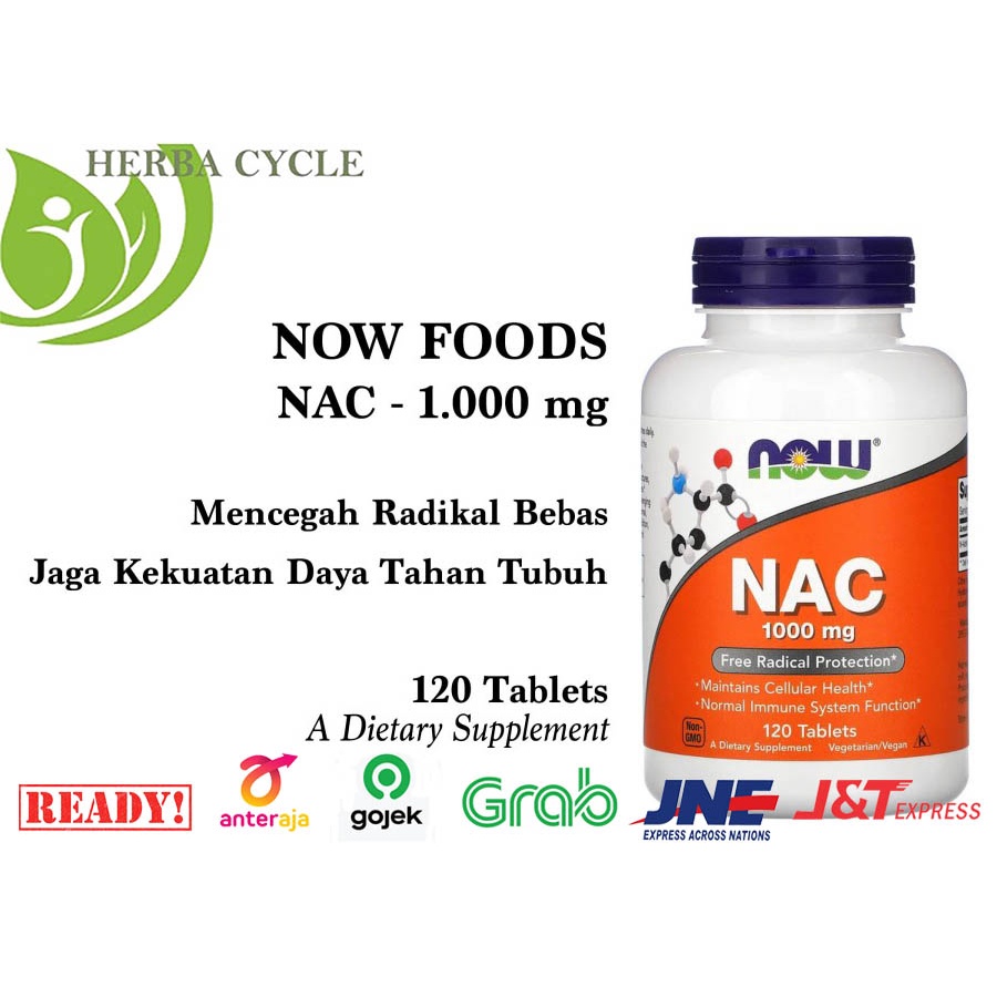 Jual Now Foods NAC 1000 mg 120 Tab Now NAC Now Food NAC ORI USA ...