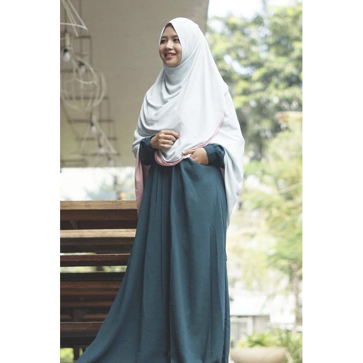 Jual Gamis Ayumi Tosca Gelap - Hijab Alila | Shopee Indonesia