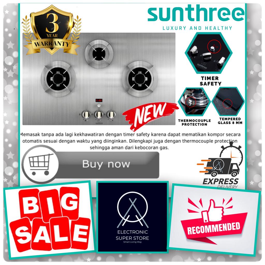 Jual SUNTHREE KOMPOR TANAM GAS GH-3S STH GH3S STH 3 TUNGKU TIMER ...