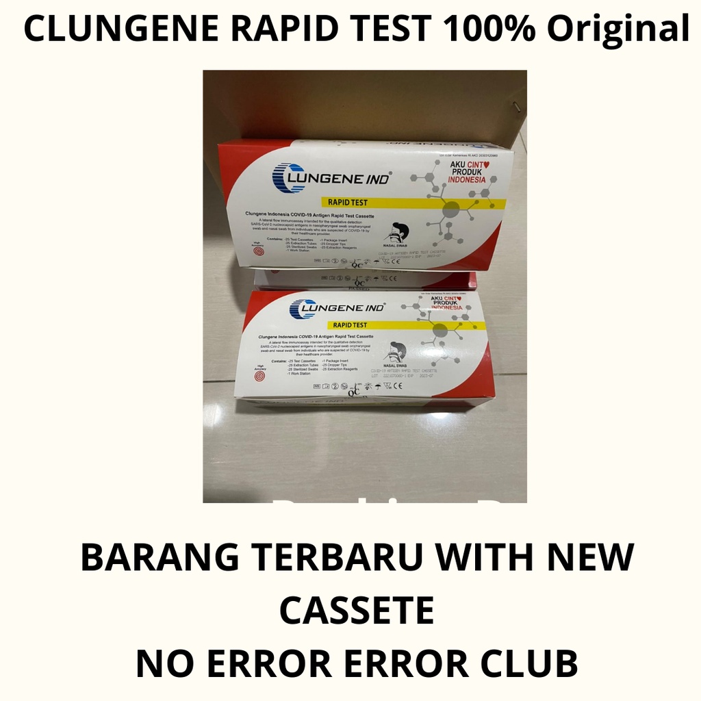 Jual Alat Rapid Test Swab Antigen tes 1 Box 25 pcs Kemenkes Original ...