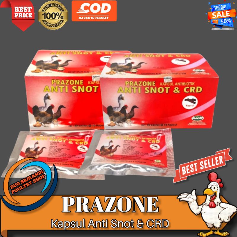 Jual Obat Anti Snot dan CRD obat Prazone kapsul Antibiotik Ampuh,isi 10 ...