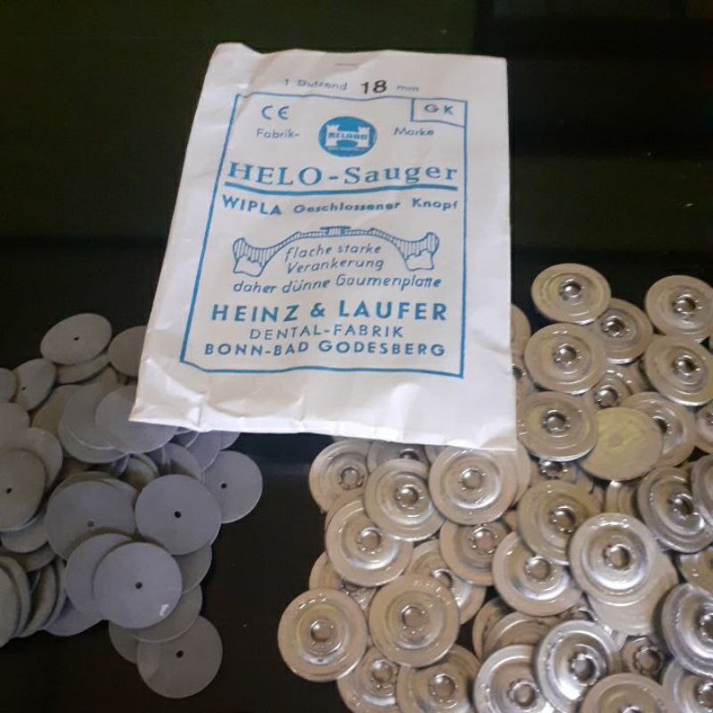 Jual Klep Gigi Palsu (1set) 1 karet,1 besi klep Dental Helo Sauger ...