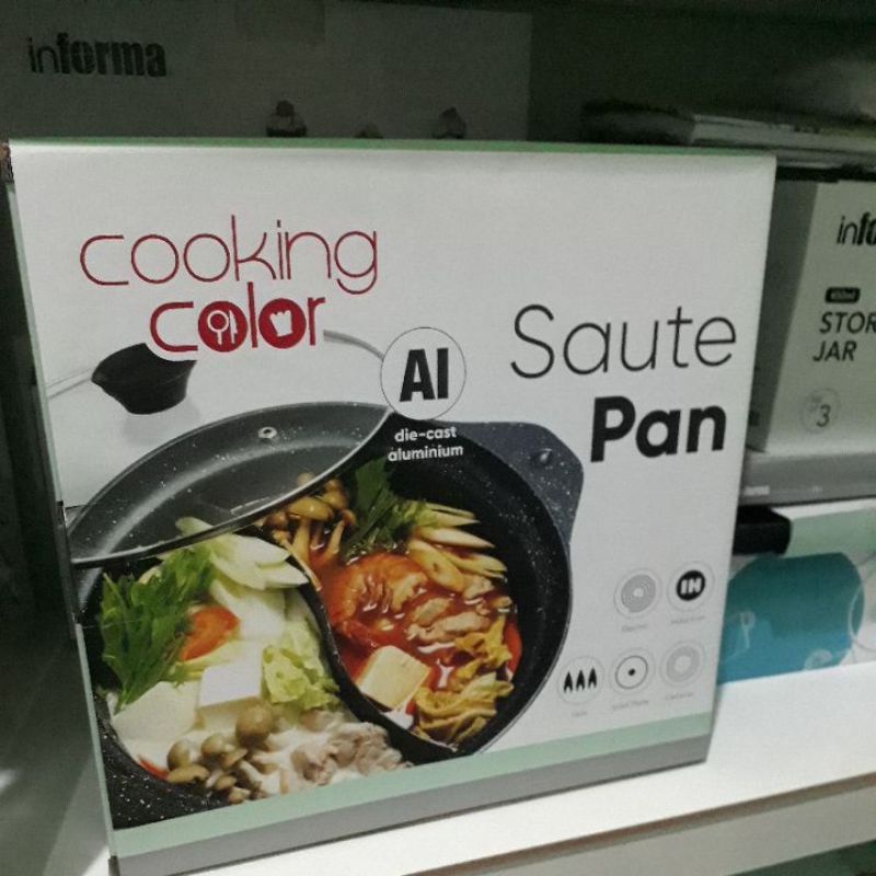 Jual HOGUN PANCI SEKAT SUKI INFORMA / Cooking color 26 cm hot pot/Hot ...