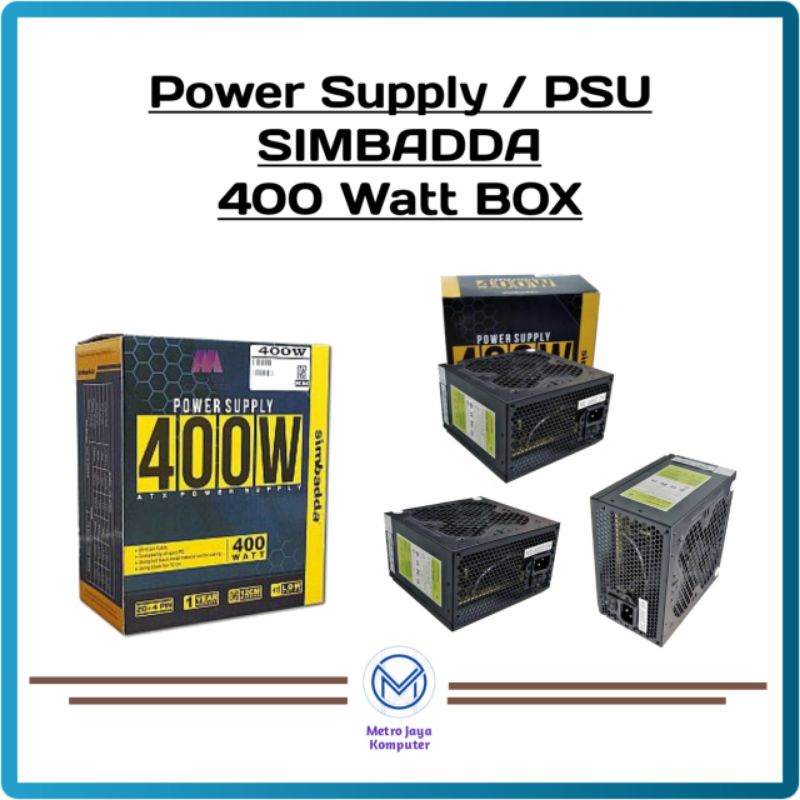 Jual PSU / Power Supply Simbadda 400 watt Box | Shopee Indonesia