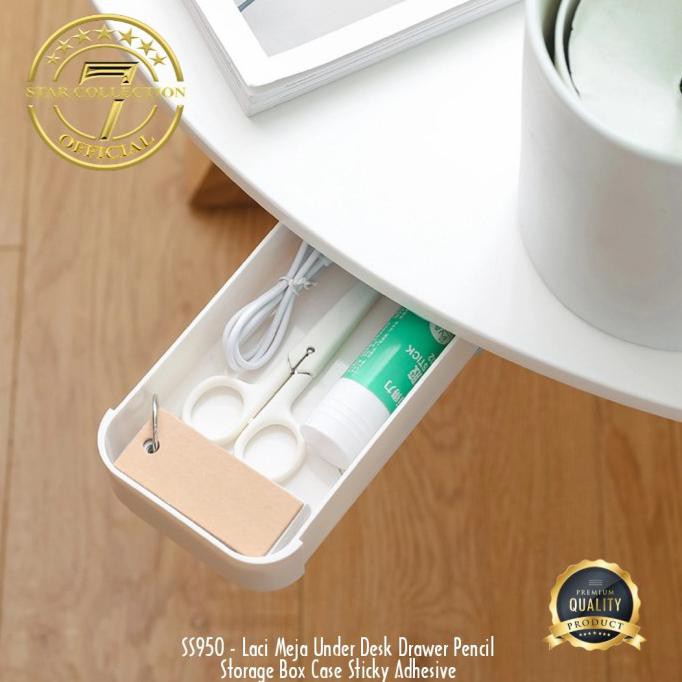 Jual Baru!! SS950 - Laci Meja Under Desk Drawer Pencil Storage Box Case ...