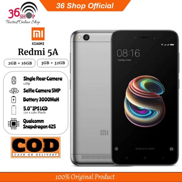 Jual Xiaomi Redmi 5A 2/16 - 3/32 | Shopee Indonesia