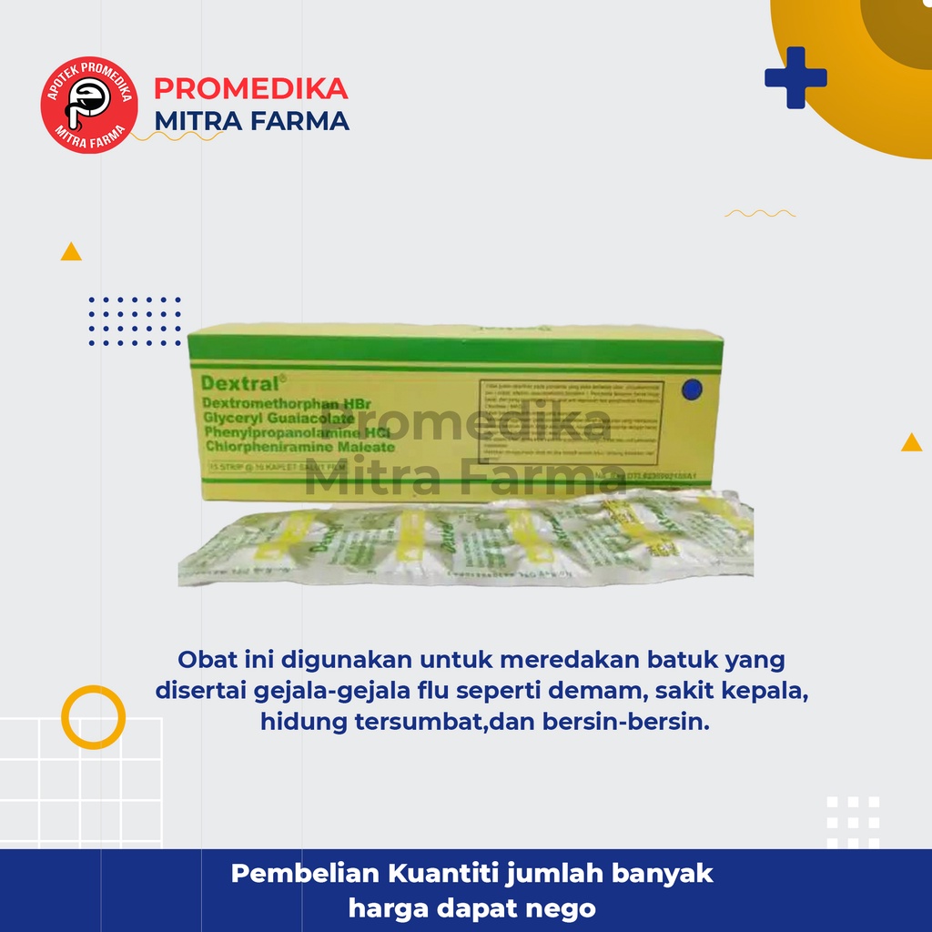 Jual Dextral Kaplet/Strip/Obat Batuk dan Flu Dewasa | Shopee Indonesia