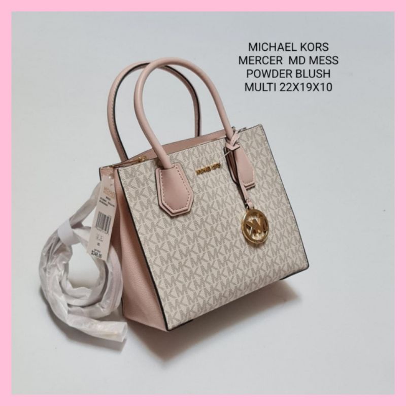 Jual Jual Tas Wanita Michael Kors MK MERCER MD MESS Color POWDER BLUSH ...