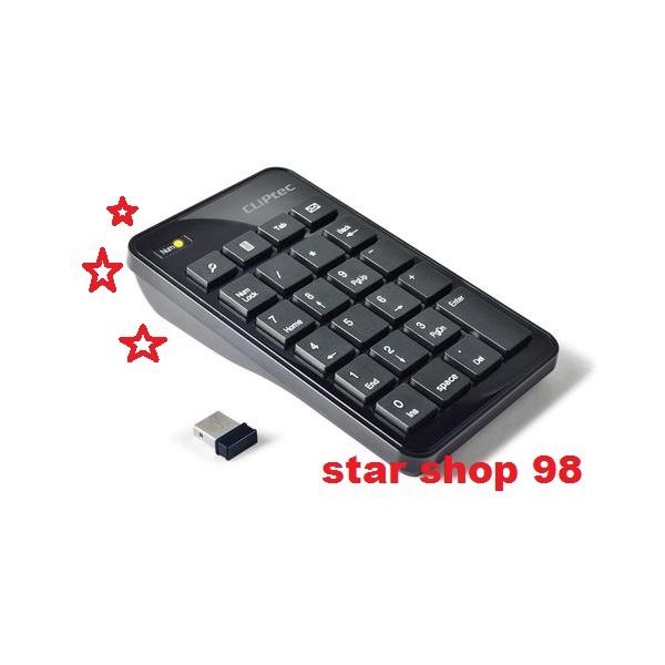 Jual CLiptec AIR-RAPID 2.4GHz Wireless USB Numeric Keypad RZK222 CO2352 ...
