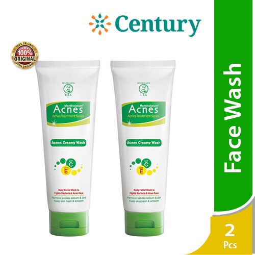 Jual ( 2 Pcs ) Acnes Creamy Wash 100g / Sabun cuci Muka / Anti Acne ...