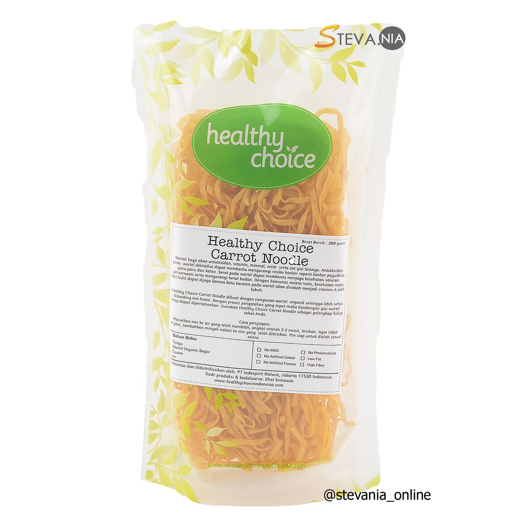 Jual Healthy Choice - Carrot Noodle 200gr | Shopee Indonesia