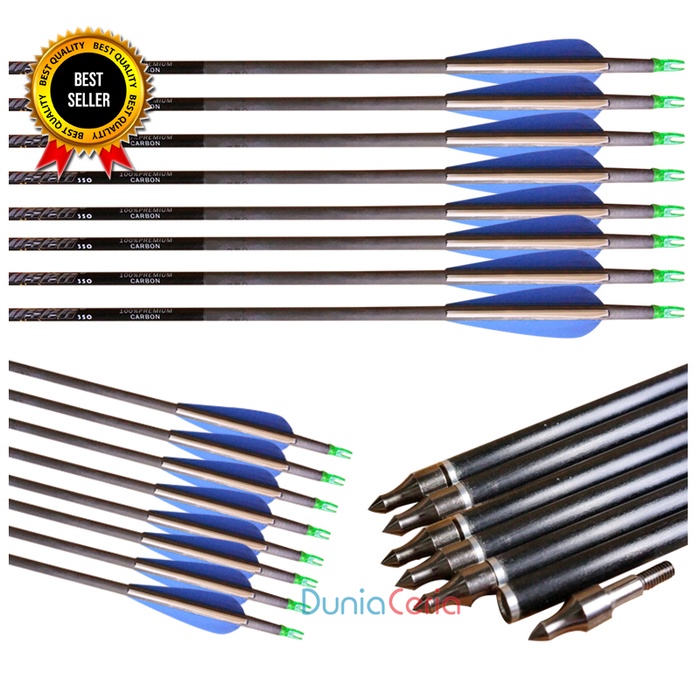 Jual Arrow Musen 7.5mm Spine 350 Pure Carbon MSTJ-100S | Shopee Indonesia
