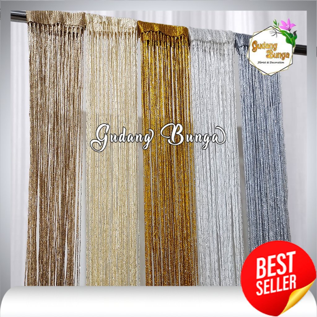 Jual Tirai Benang Glitter 1m x 3m Dekorasi Ruangan dan Dekorasi ...