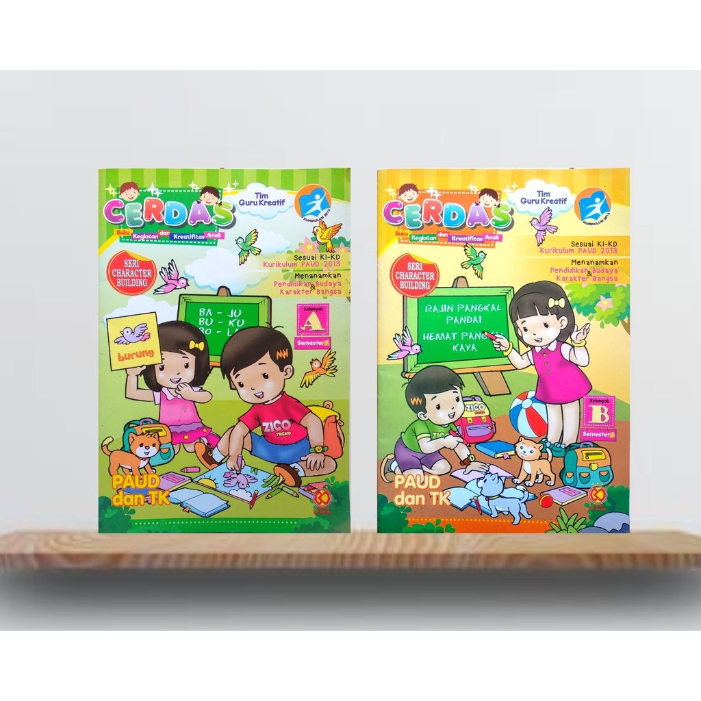 Jual Paket Buku Tema Cerdas Utuk Anak PAUD Dan TK Semester 1 Jilid A-B ...