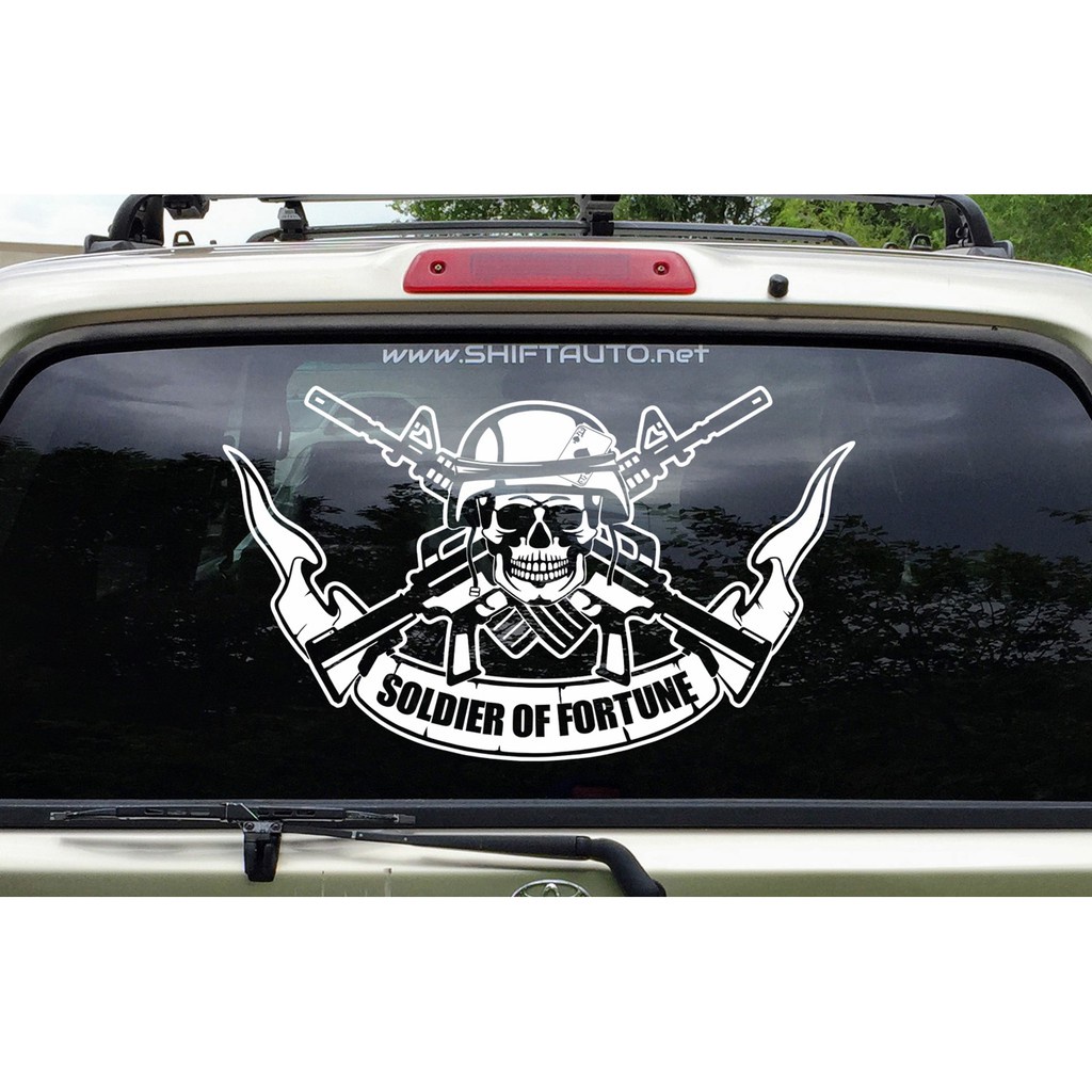 Jual Stiker Cutting Soldier Of Fortune Kaca Body Mobil Sticker Mobil ...