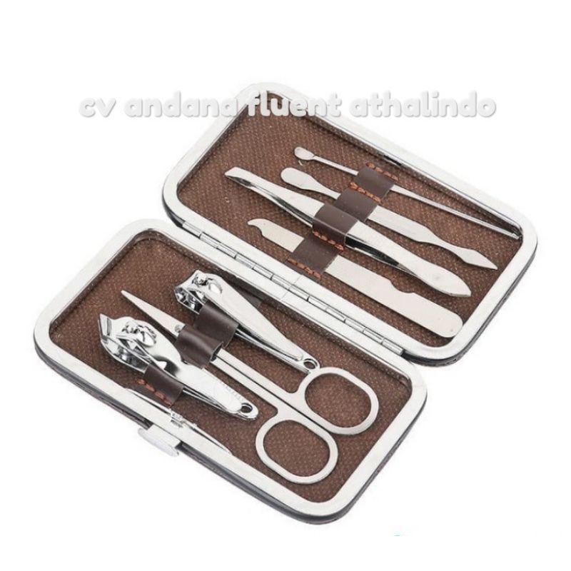 Jual gunting kuku set 7 pcs menicure pedicure paket gunting kuku 7 in 1 ...