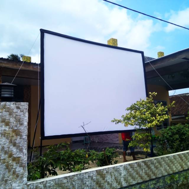 Jual Paket frame rangka layar screen proyektor 3x4 dan 2x3 2in1 satu ...