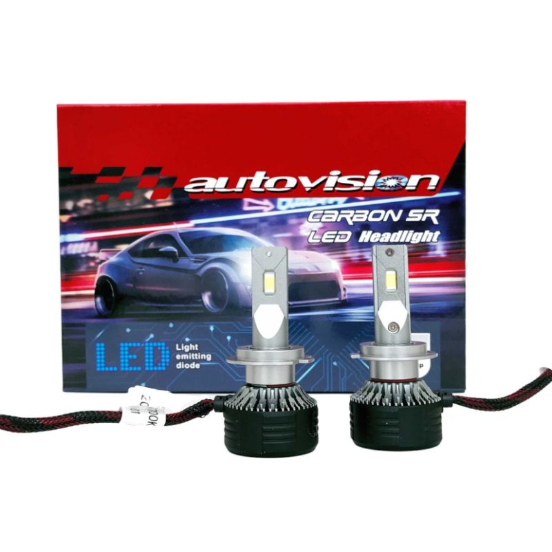 Jual Bohlam Lampu LED Mobil Autovision Carbon SR H7 50 Watt 5700 Kelvin ...