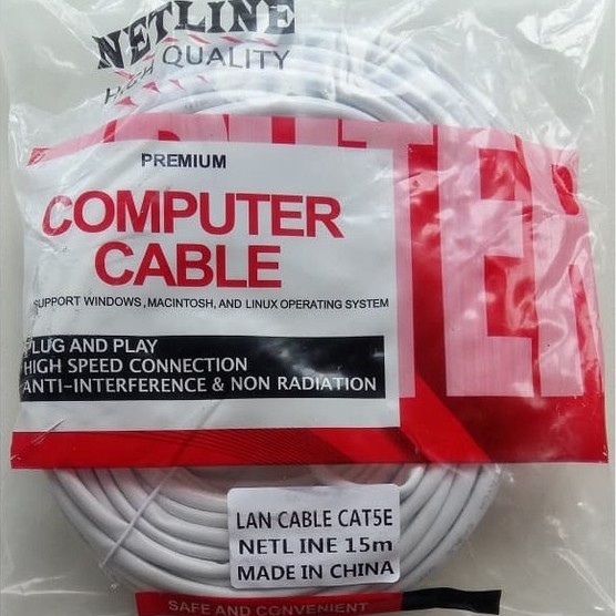 Jual Kabel LAN 15M Cat5E 15Meter / UTP Cable 15 Meter | Shopee Indonesia