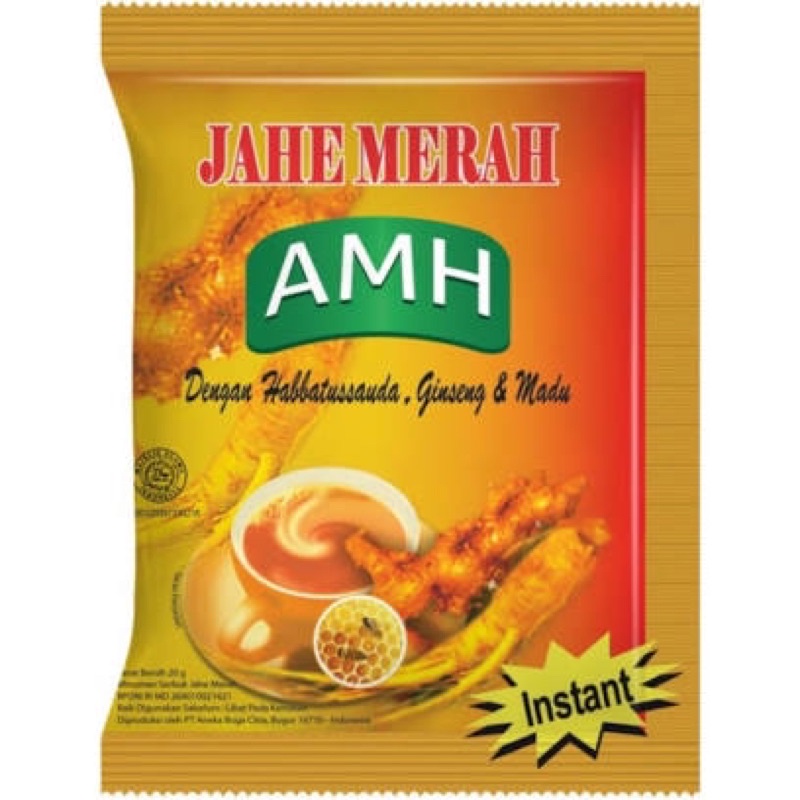 Jual AMH Jahe Merah Instant 1 Renceng | Shopee Indonesia
