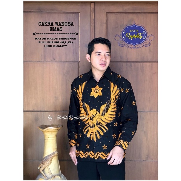 Jual CAKRA WANGSA EMAS KEMEJA BATIK SOLO PRIA LENGAN PANJANG LAPIS ...