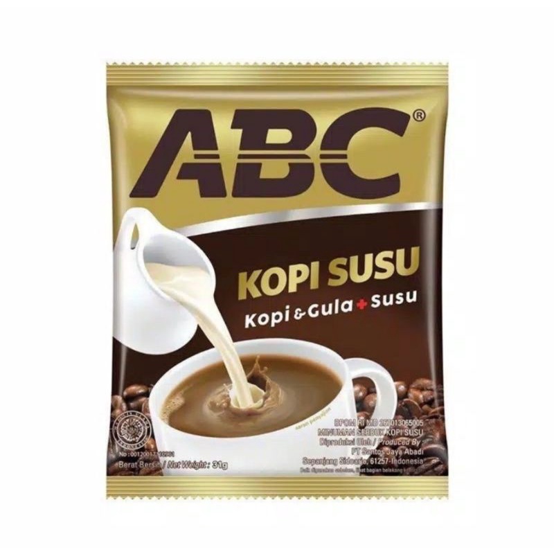 Jual Kopi ABC Susu 10 Renteng x 31g | Shopee Indonesia