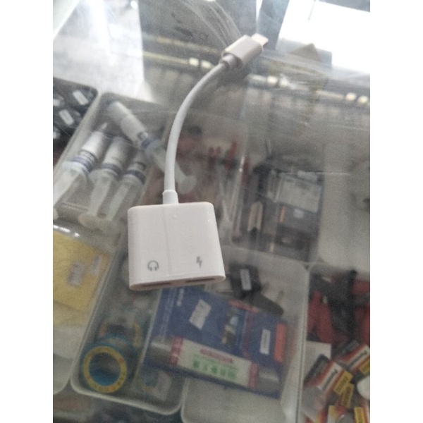 Jual Charger Dual Adapter lightning Splitter for iphone | Shopee Indonesia