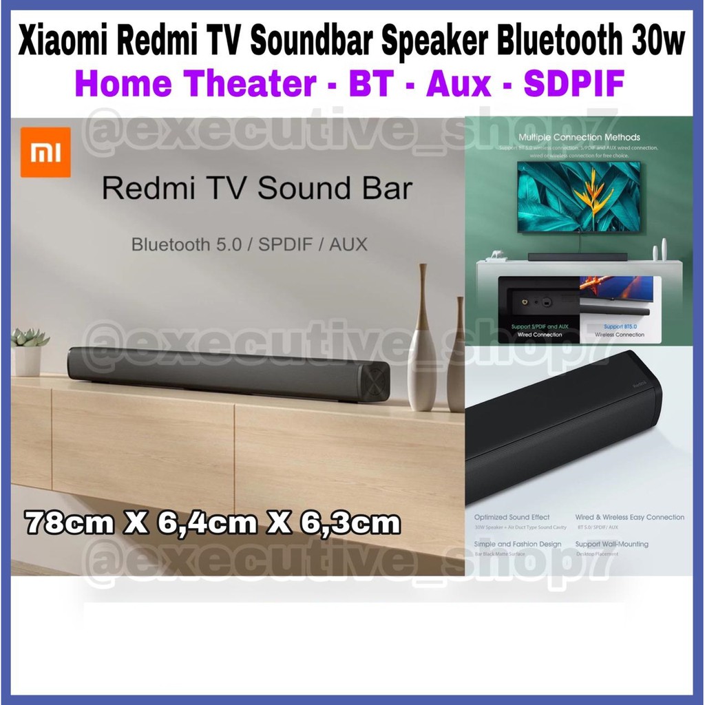 Jual Xiaomi Redmi TV Soundbar Speaker Bluetooth 30w - Home Theater - BT ...