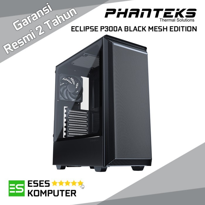 Jual Case Phanteks Eclipse P300A Mesh Edition Black | ATX | Tempered Glass | Shopee Indonesia