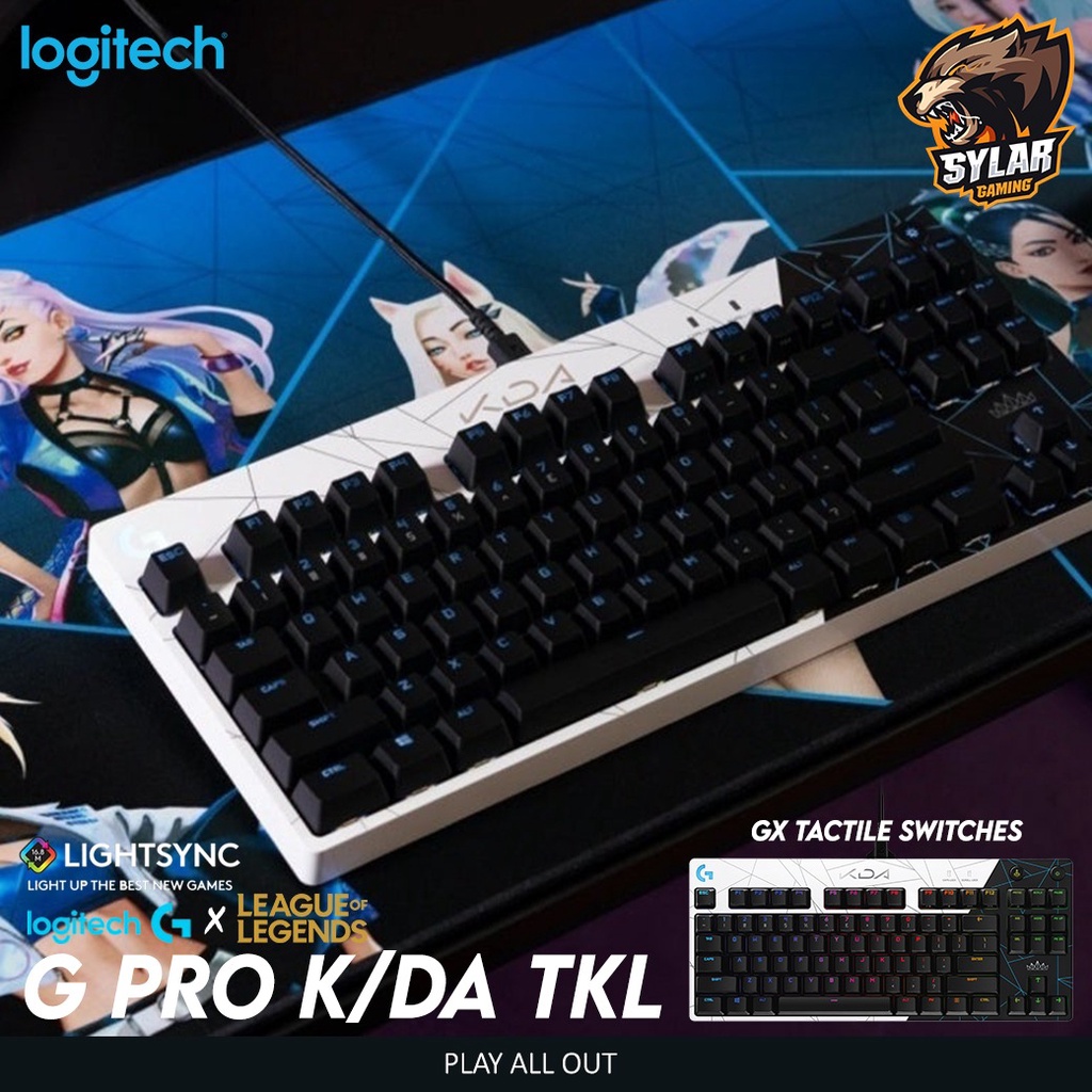Jual Logitech G Pro K/DA RGB TKL Mechanical Gaming Keyboard | Shopee ...