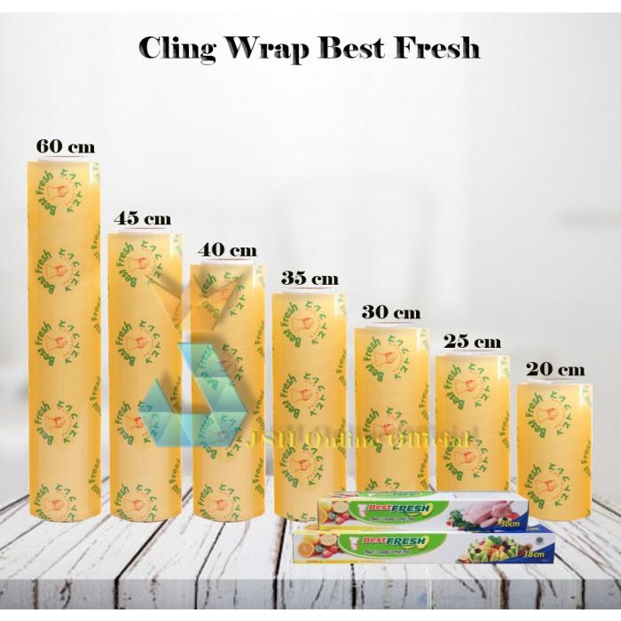 Jual Cling Wrap Best Fresh Premium 60 Cm X 500 M Tebal 20 Micron ...