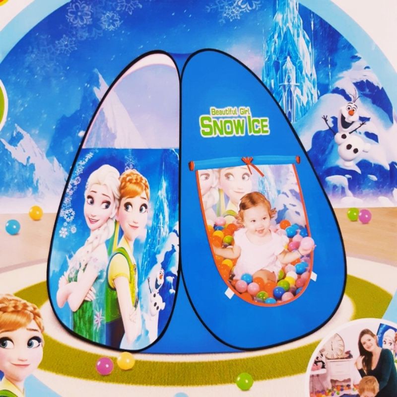 Jual Tenda Anak Segitiga karakter perempuan - Mainan Rumah Mandi Bola ...