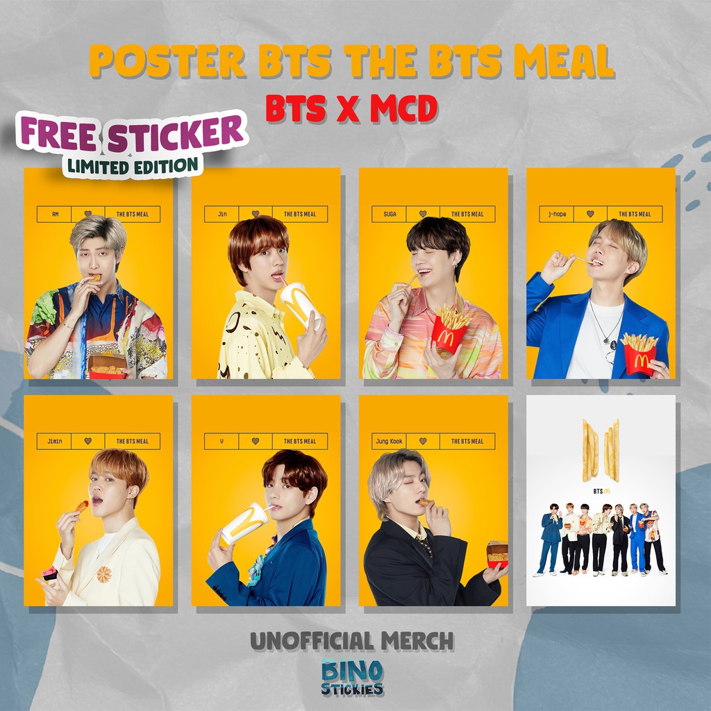 Jual POSTER BTS THE BTS MEAL (BTS x McD) | Shopee Indonesia