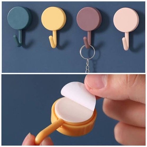 Jual HOOK Gantungan Dinding Baju MACARON Bulat Tempel Dinding Wall Hook ...